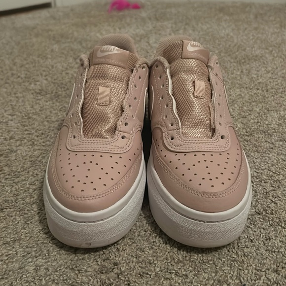 Nike | Shoes | Nike Air Force Platforms Light Pink With White Platform ...